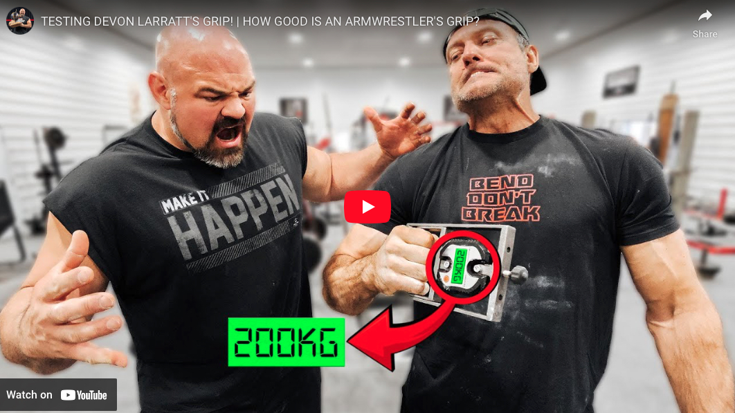 Pakkotoisto.com – Brian Shaw testaa Devon Larratin grippivoimia